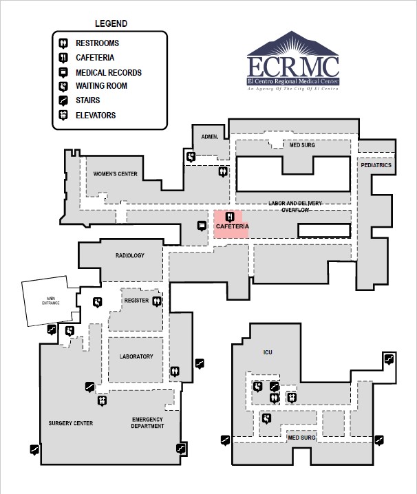 Hospital Map | El Centro Regional Medical Center